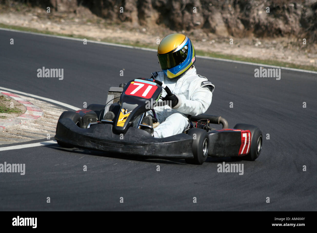 Junior go kart racing Banque de photographies et d’images à haute ...