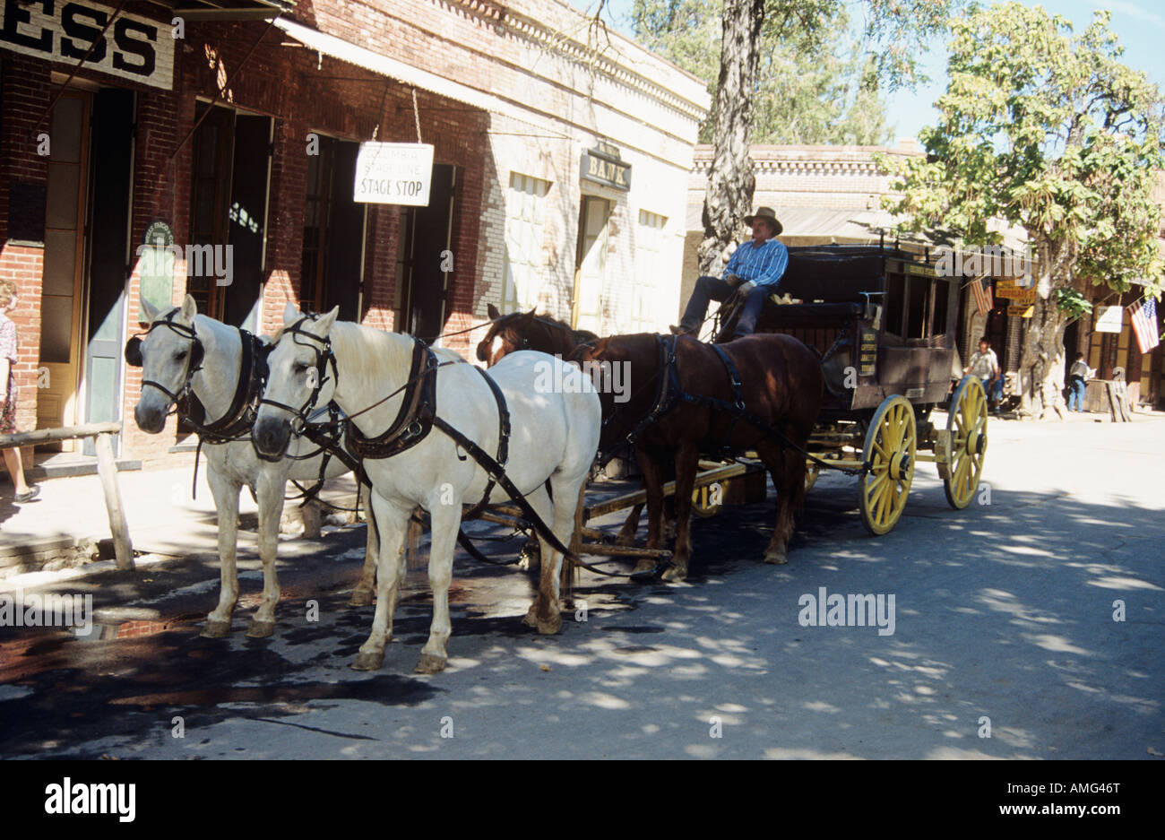 Ancienne stagecoach, Columbia State Historic Park, California, USA ...