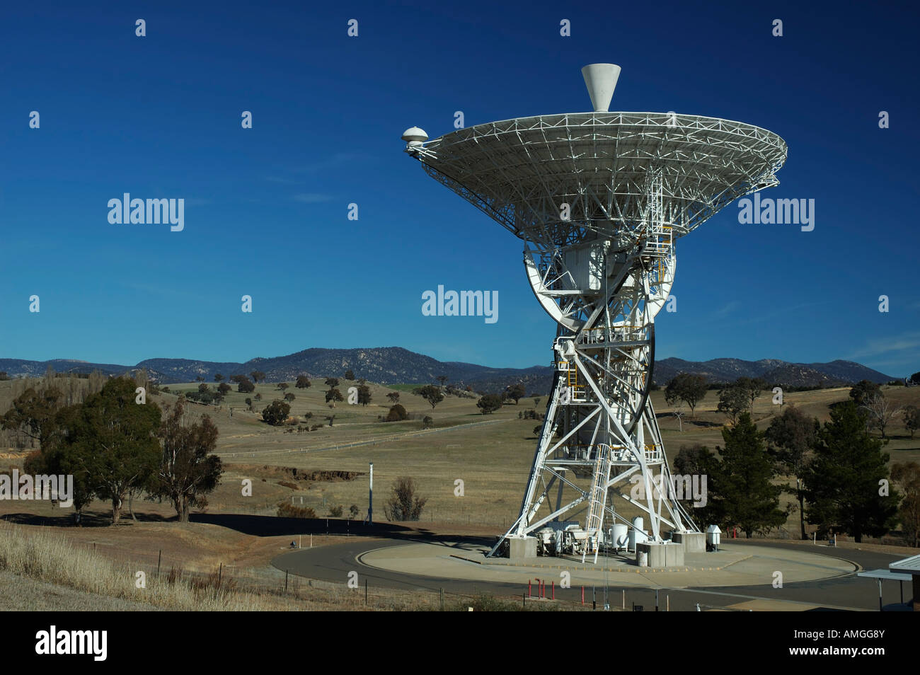 Complexe de communication de l'espace profond canberra Banque de ...