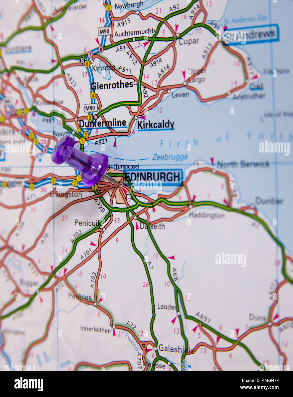 Edinburgh map Banque de photographies et d’images à haute résolution ...
