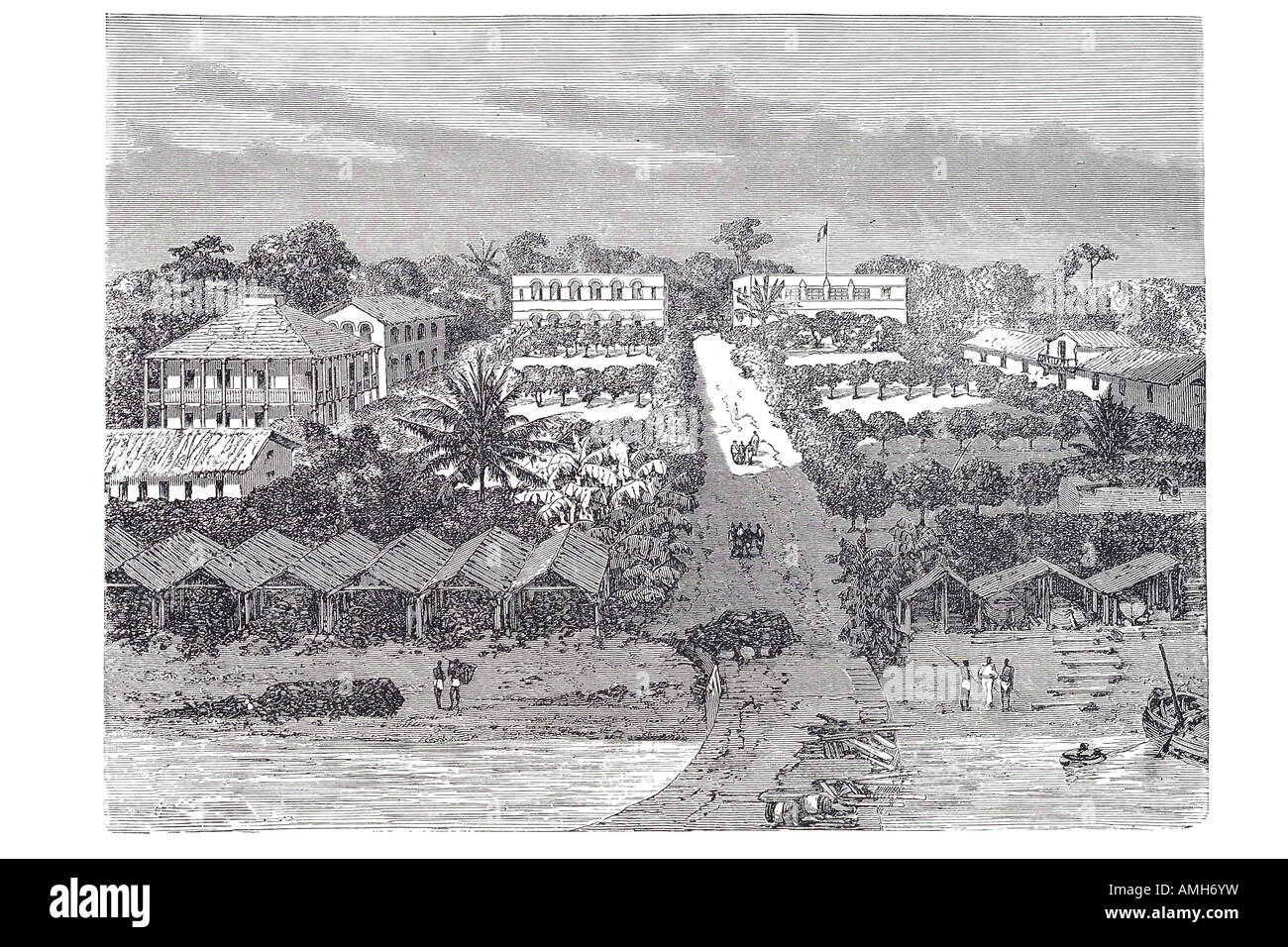 Gabonese village Banque de photographies et d’images à haute résolution ...