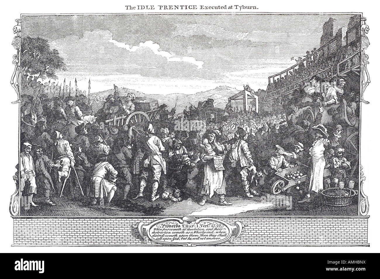 1747 Marble Arch apprenti ralenti l'exécution exécution tyburn William ...