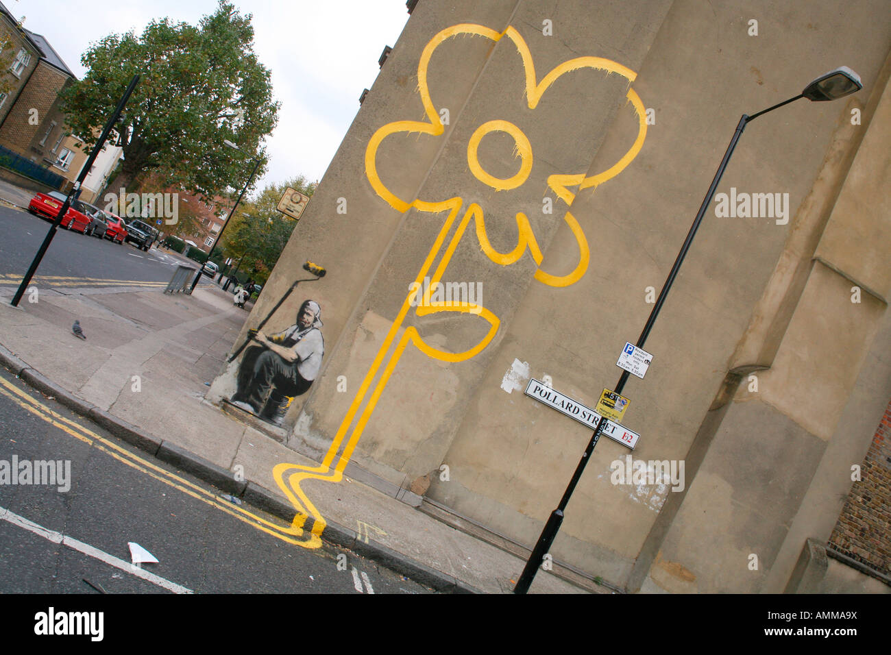Banksy flower Banque de photographies et d’images à haute résolution ...