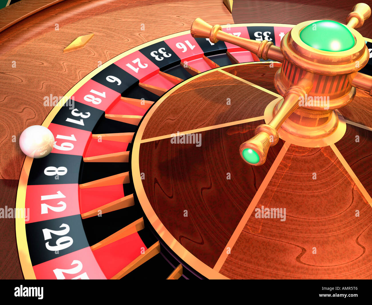 Roulette wheel above Banque de photographies et d’images à haute ...