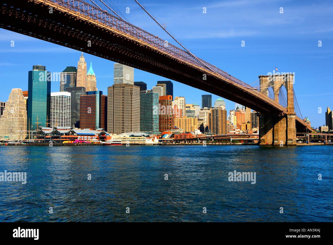 Pont de manhattan et pont de brooklyn Banque de photographies et d ...
