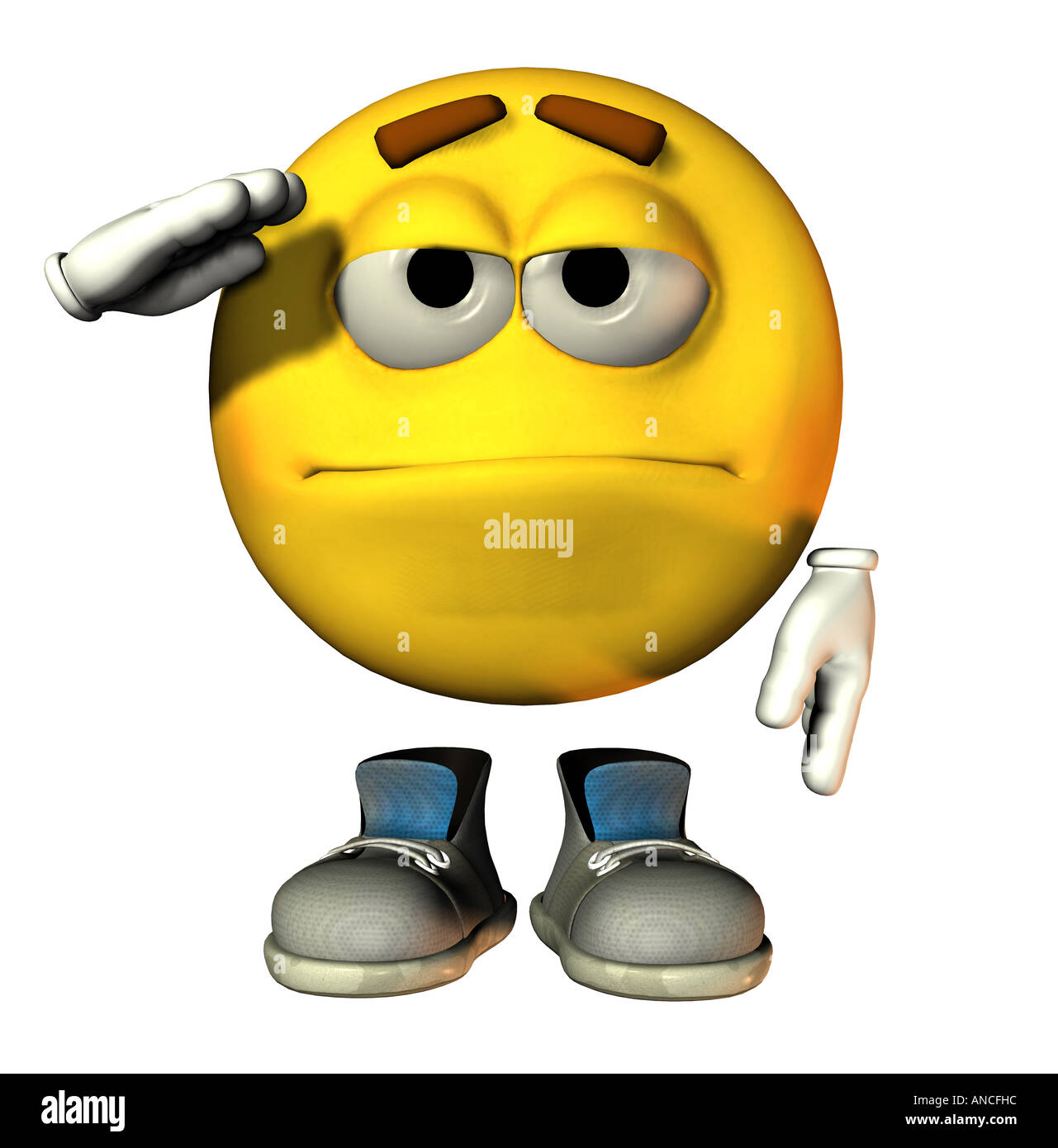 Saluting smiley Banque d'image et photos - Alamy