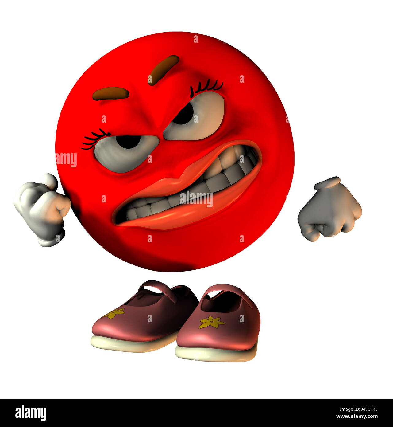 Aggressive smiley Banque d'images détourées - Alamy