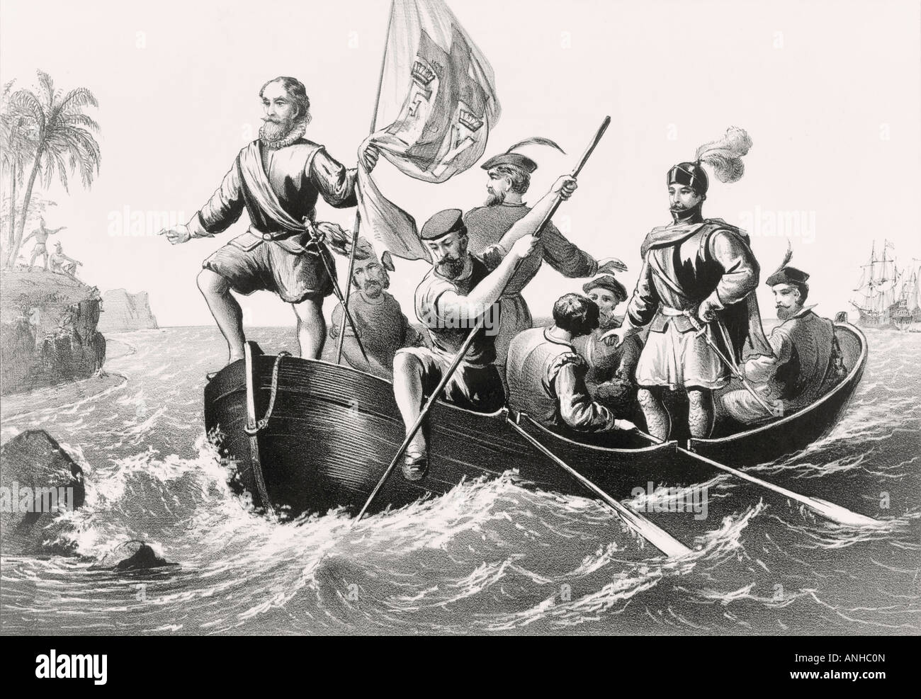 Christophe colomb la découverte Banque de photographies et d’images à ...