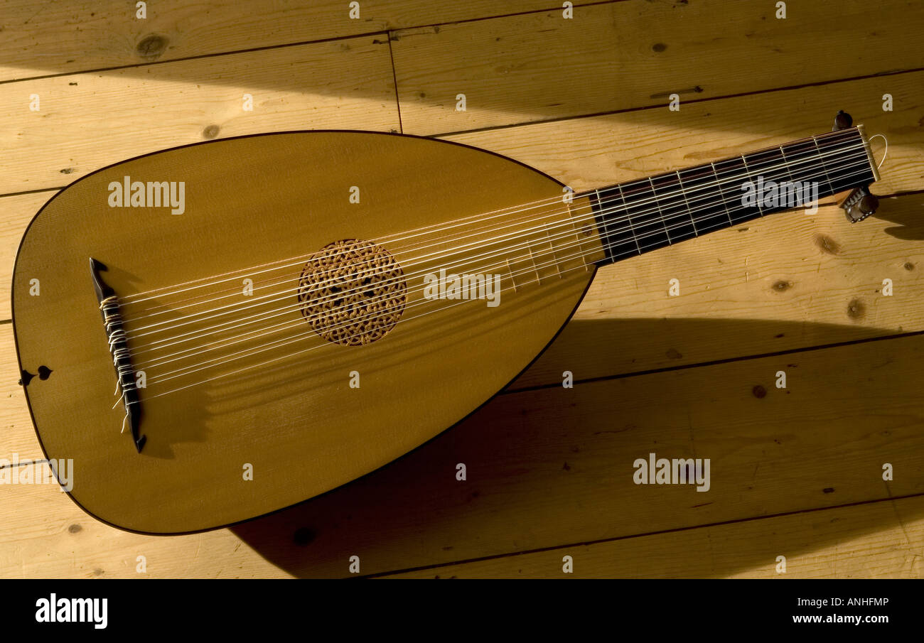 Medieval lute Banque d'image et photos - Alamy