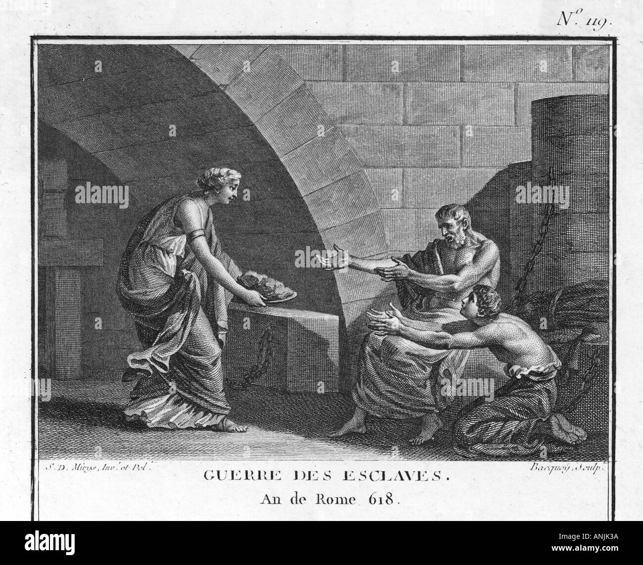 Slaves of rome Banque d'images noir et blanc - Alamy