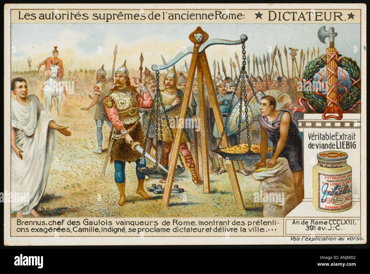 Brennus ses gaulois prennent rome Banque de photographies et d’images à ...