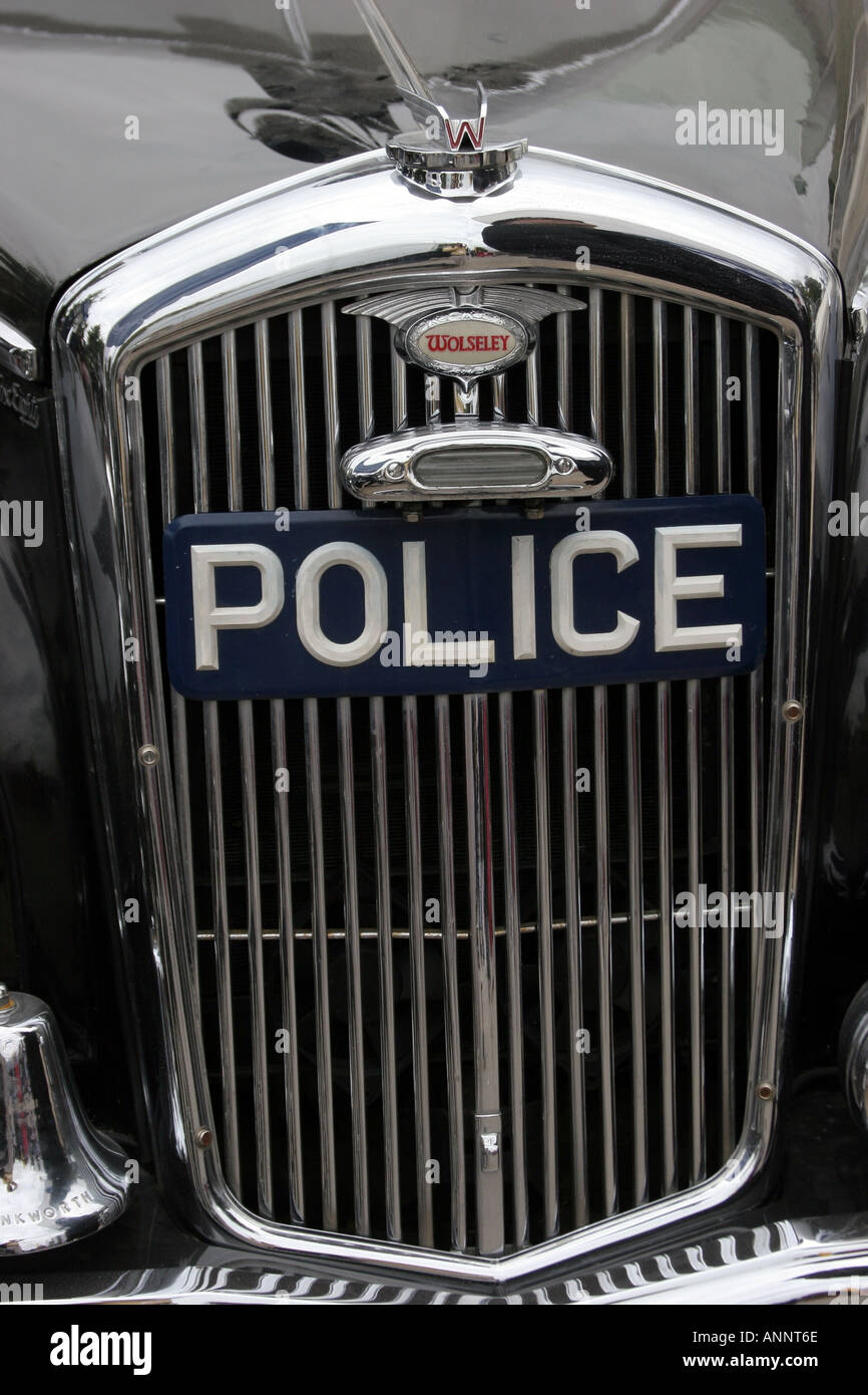 Vintage police car Banque de photographies et d’images à haute ...