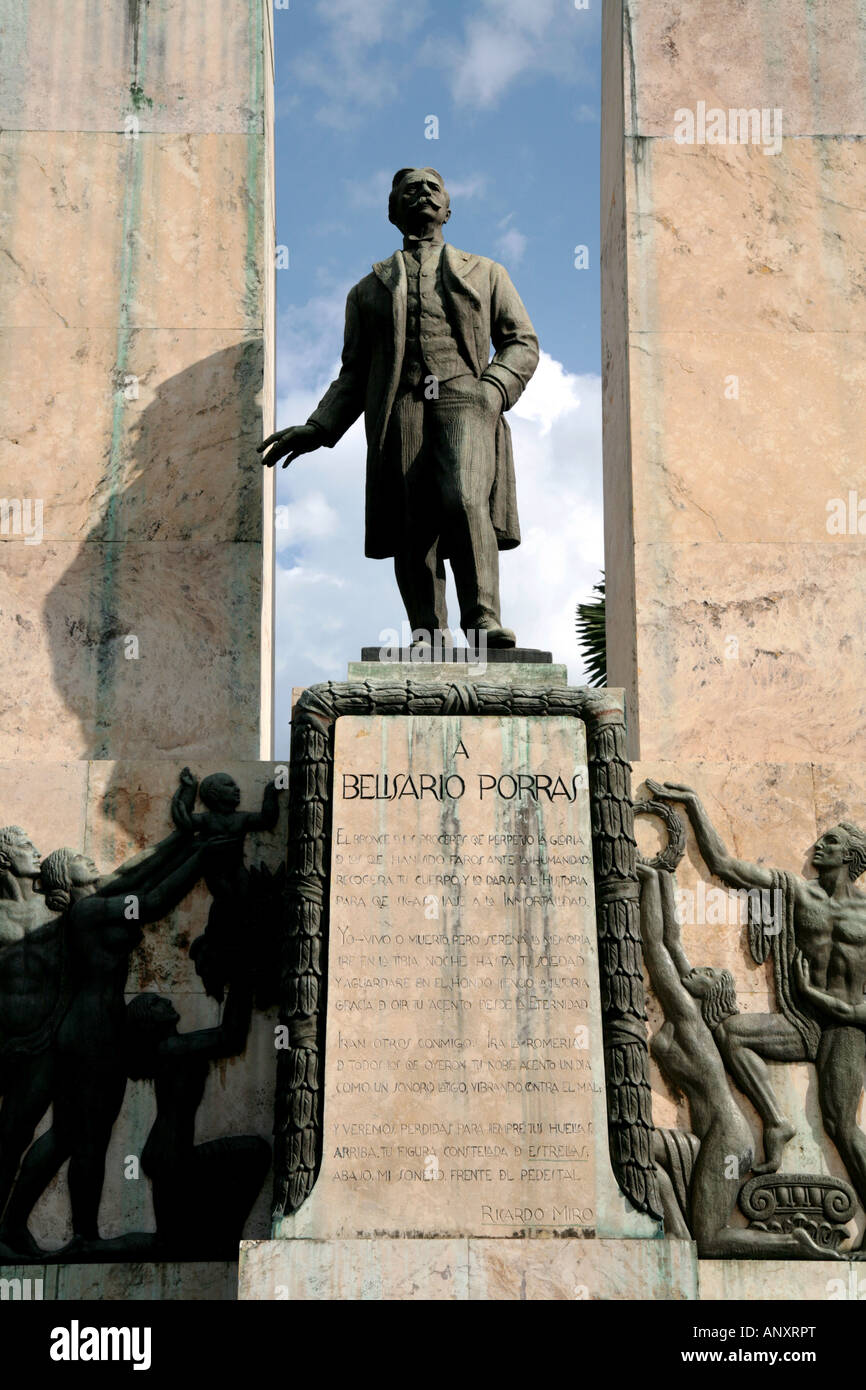 Belisario Porras monument de la Plaza Porras de Panama City Photo Stock ...