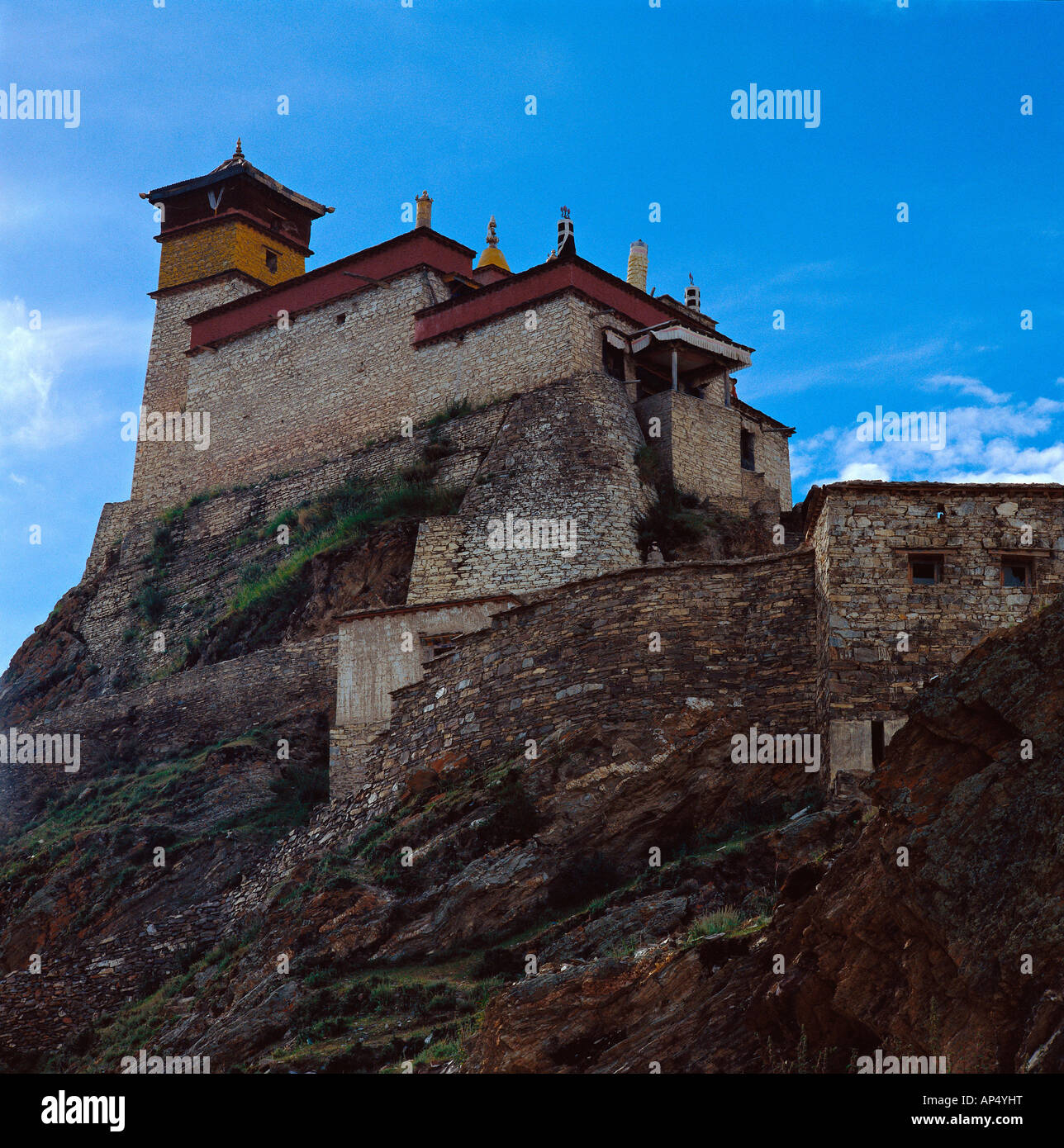 Tour à Yumbu Lhakang, la première palace au Tibet Photo Stock - Alamy
