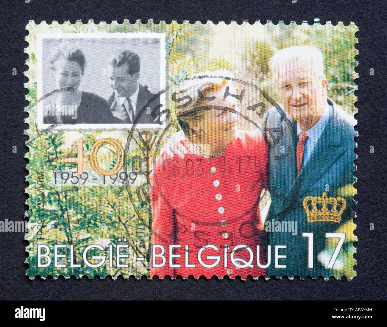 Old belgium postage stamp Banque de photographies et d’images à haute ...