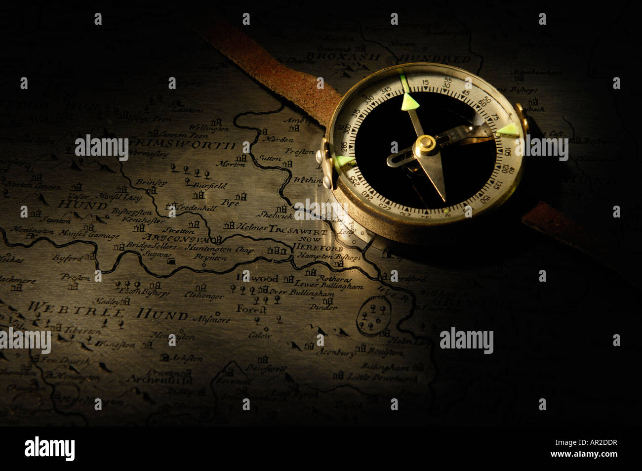 Treasure map compass Banque de photographies et d’images à haute ...