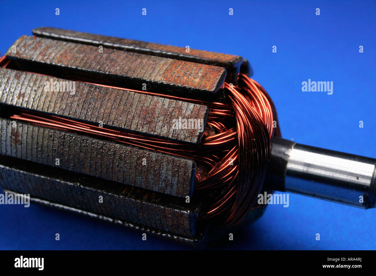 Rotor du moteur électrique à courant continu Photo Stock - Alamy