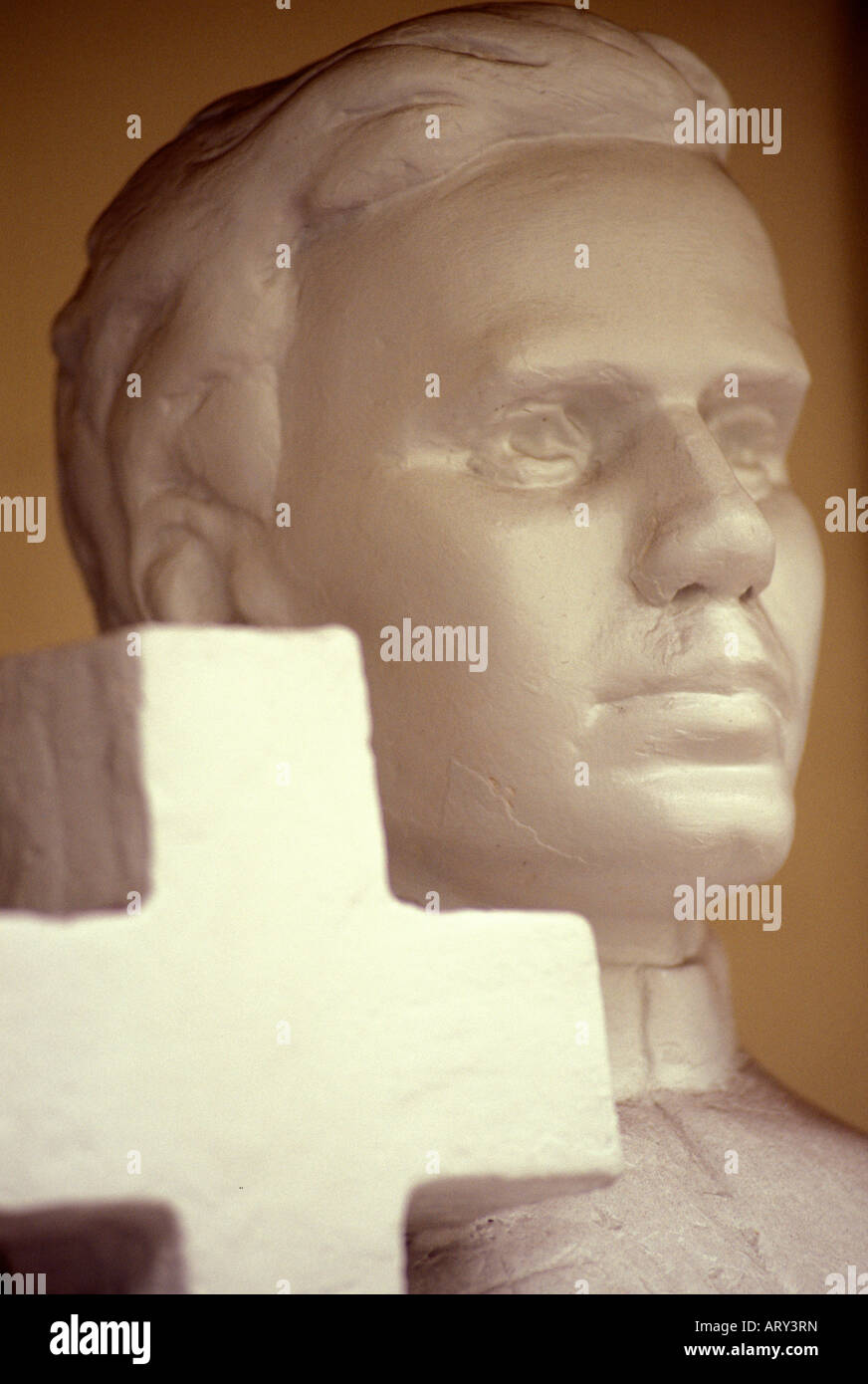 Le Père Damien statue à Oahu Le Père Damien museum, qui affiche les ...