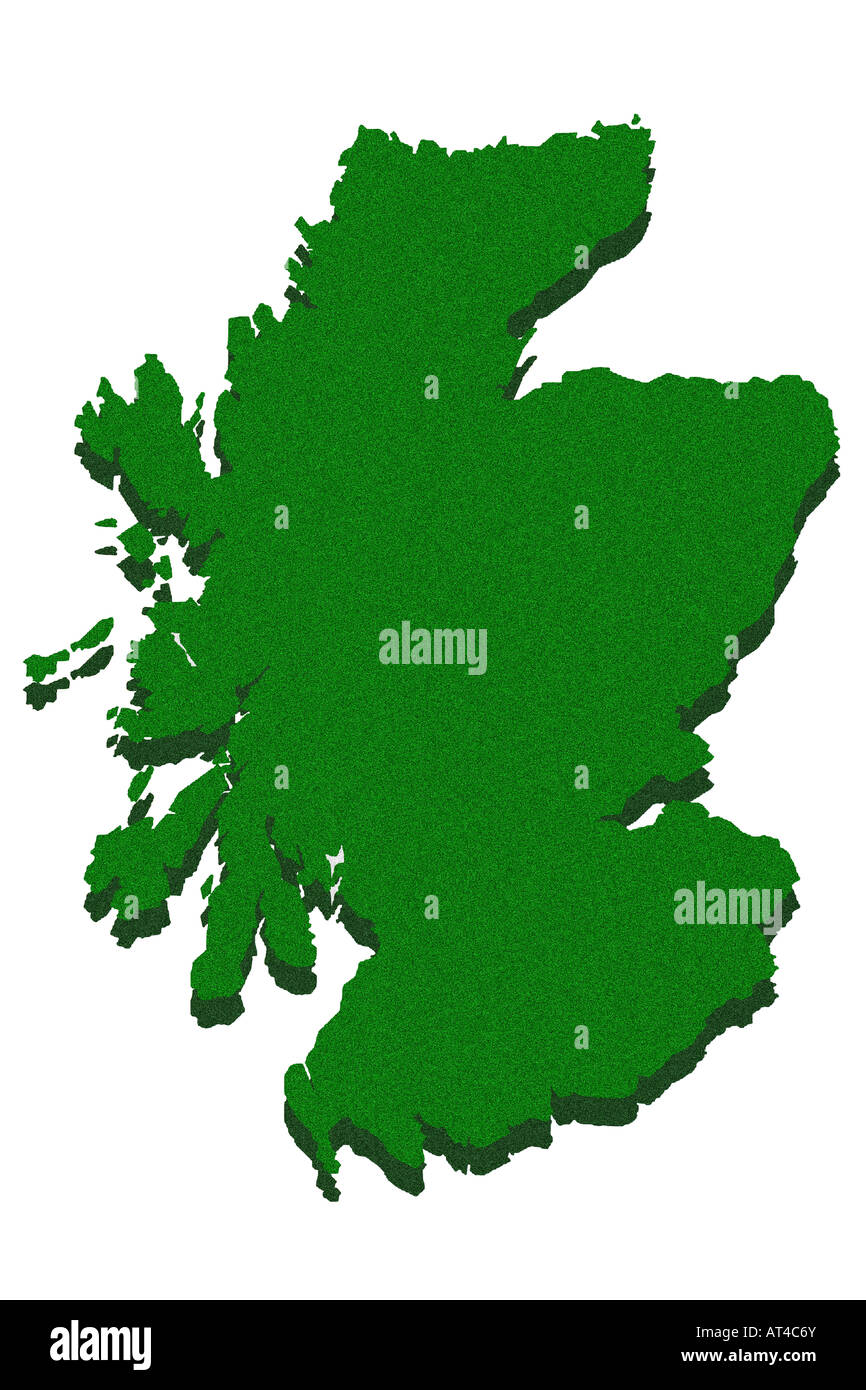 Carte de l'Ecosse Photo Stock - Alamy