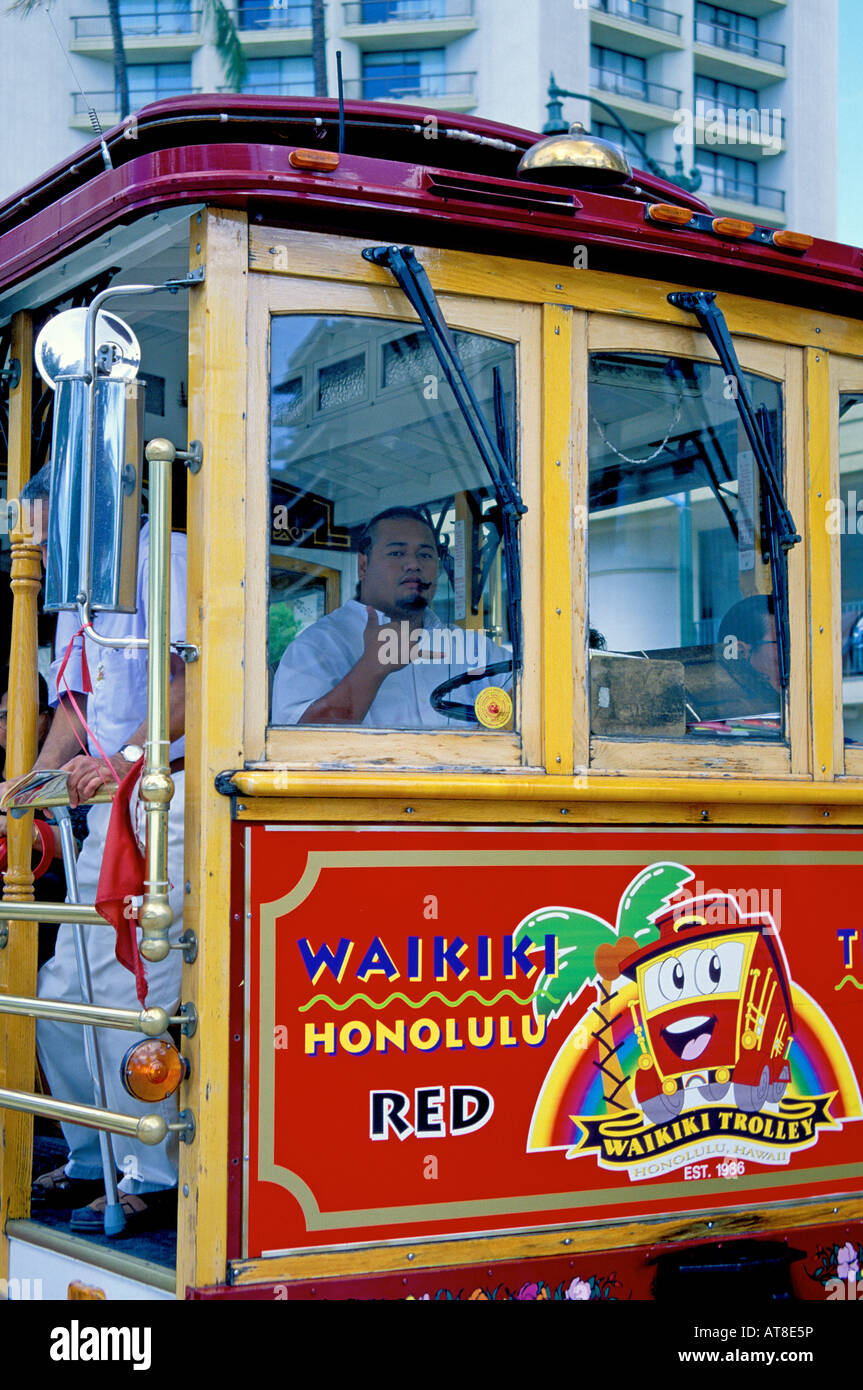 Waikiki trolley Banque de photographies et d’images à haute résolution ...