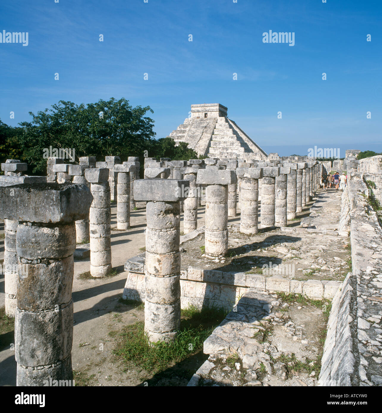 Pyramide du temple el castillo Banque de photographies et d’images à haute résolution - Alamy