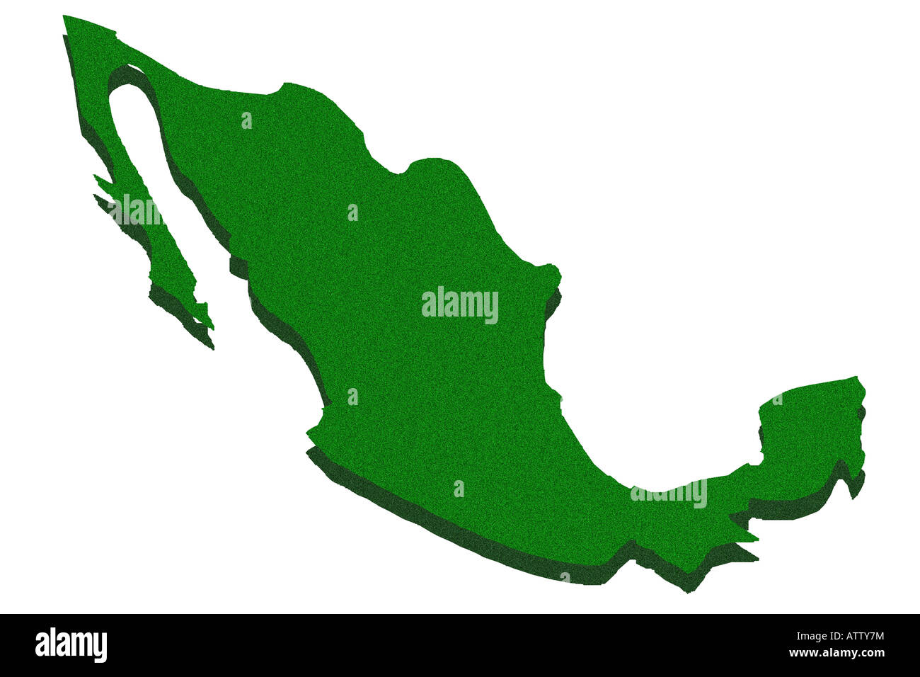 Mexico map Banque d'images détourées - Alamy