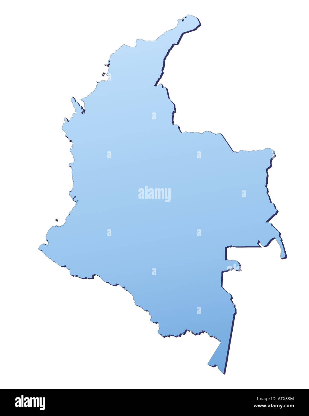 Colombia map Banque de photographies et d’images à haute résolution - Alamy