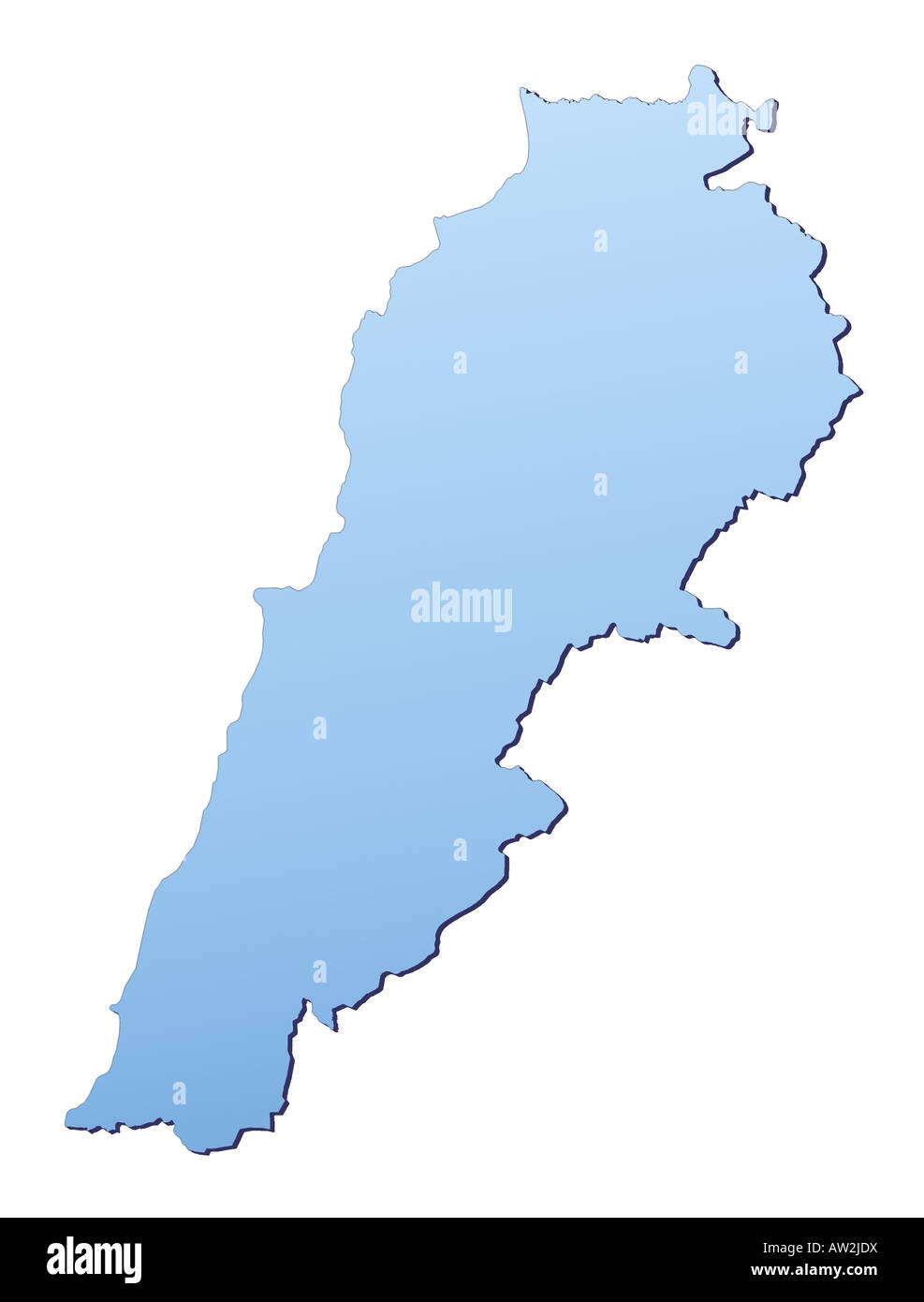 Carte du Liban Photo Stock - Alamy