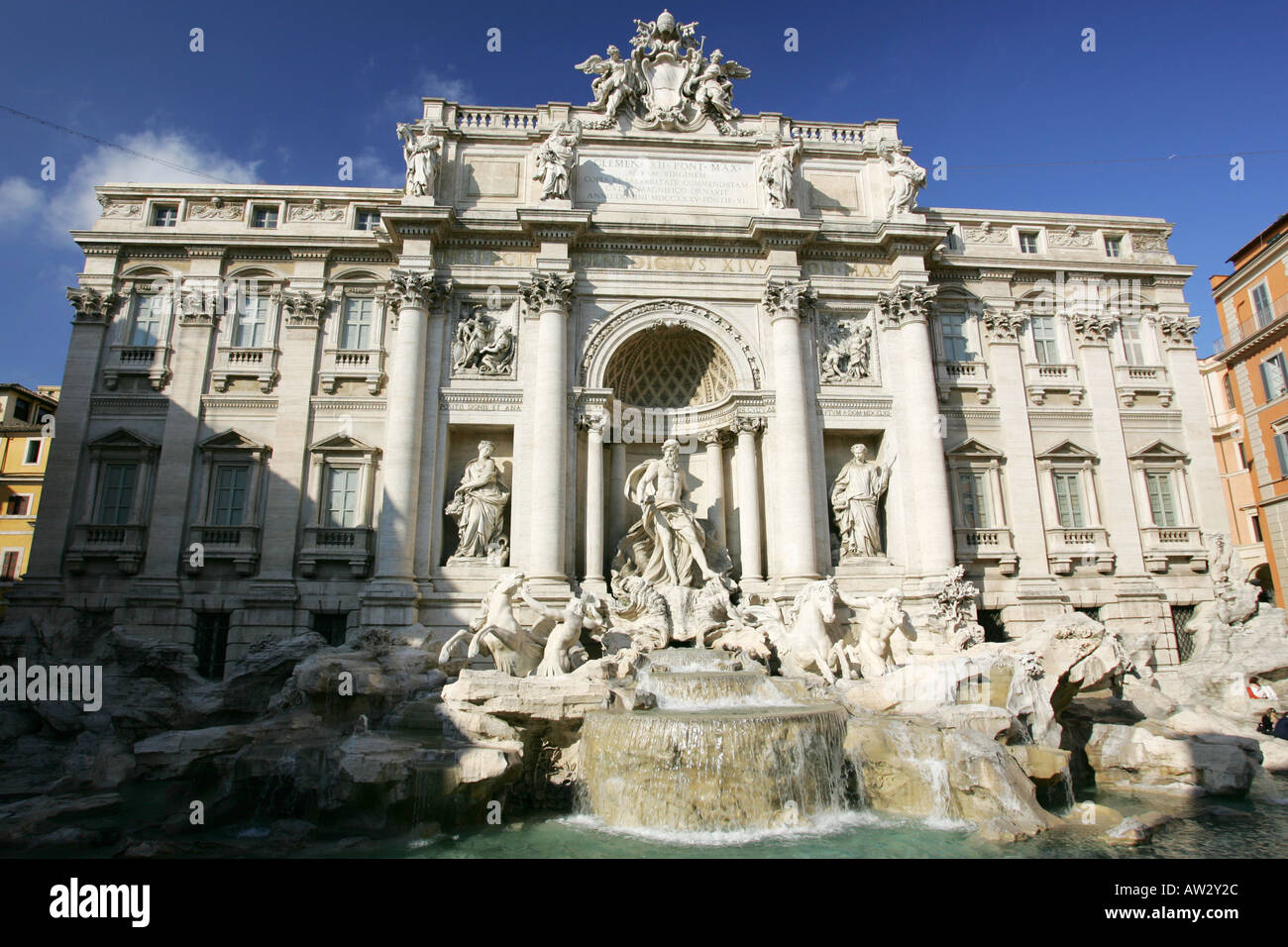 La fontaine de Trevi Rome Italie l'un des plus plus célèbre monument ...