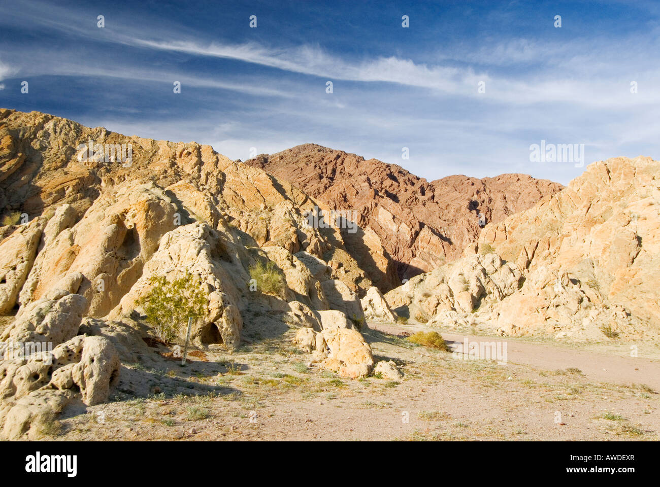 La Mecque érodés Hills sur la ligne de faille de San Andreas en ...
