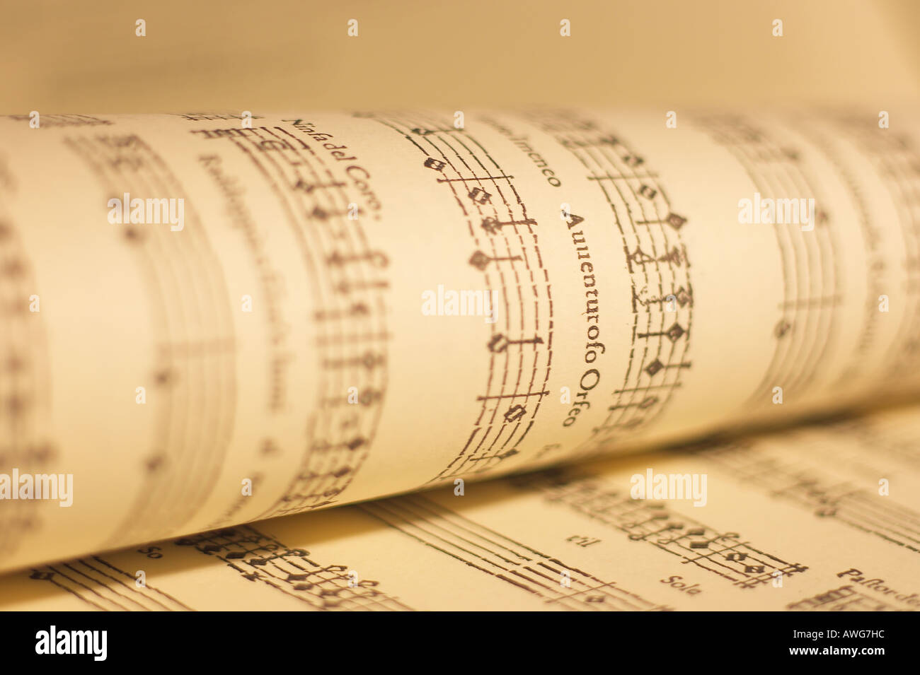 Partition of music Banque de photographies et d’images à haute ...