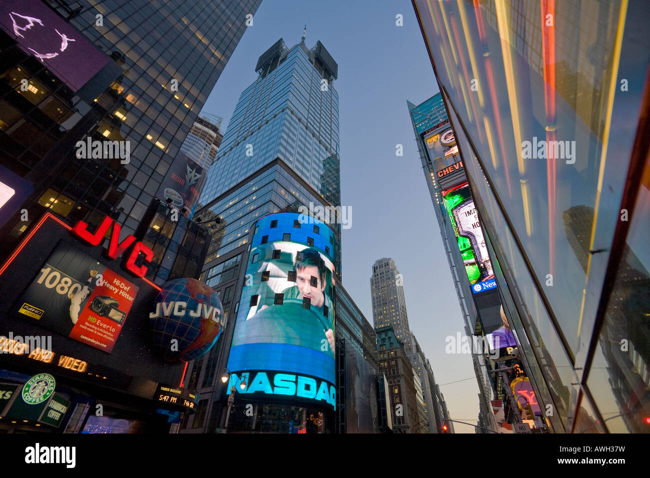 Nasdaq Times Square New York City Banque d'image et photos - Alamy