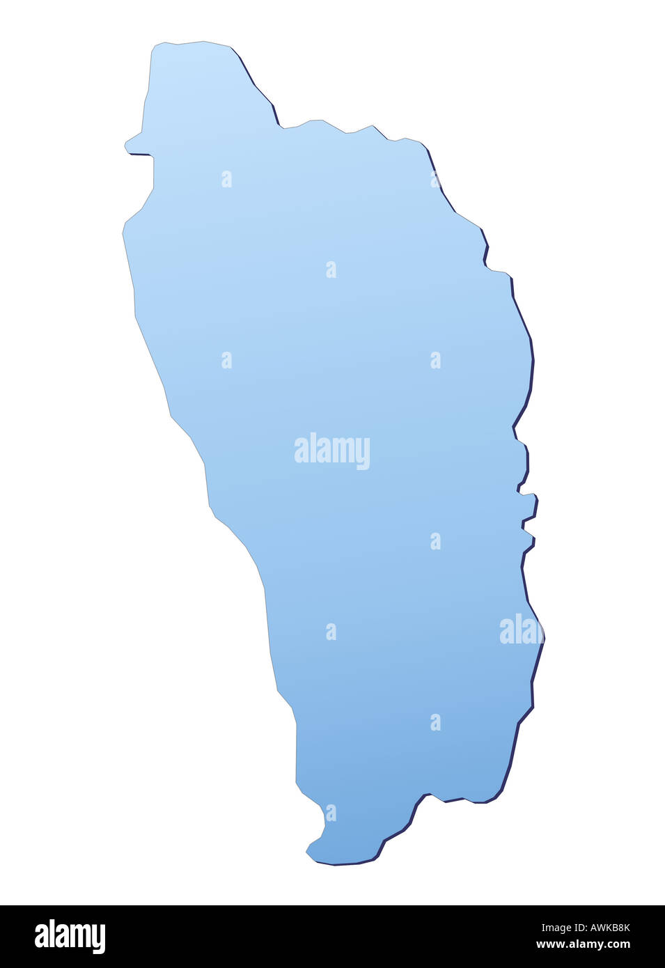 Carte de la dominique Banque de photographies et d’images à haute ...