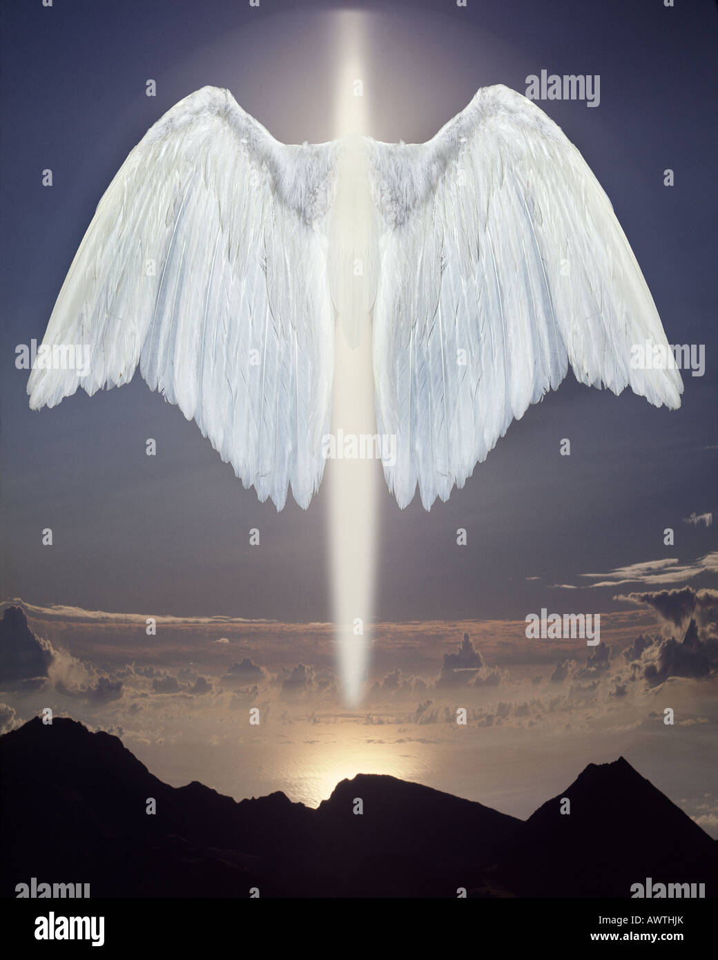 Guardian angel wings Banque de photographies et d’images à haute ...