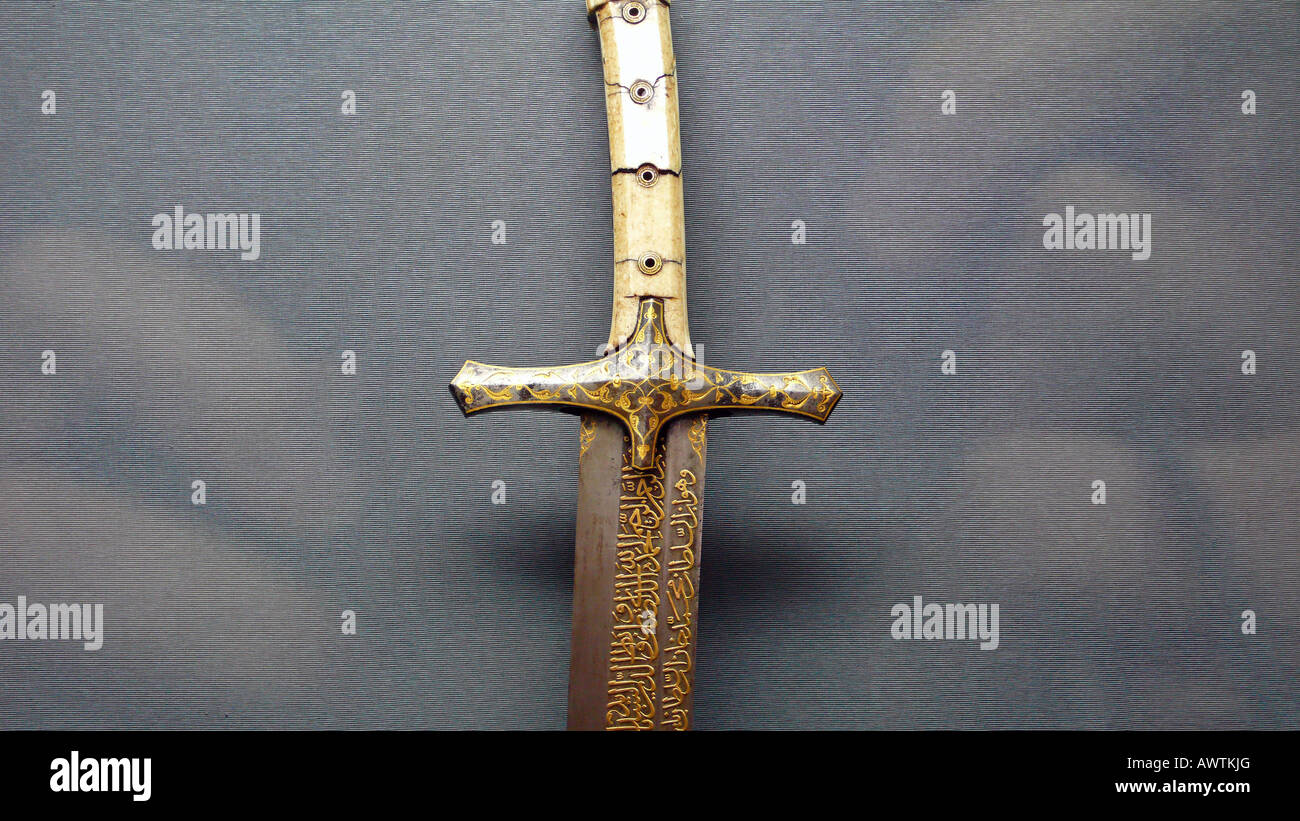 L'épée du sultan Mehmet al-Fatih (Conquérant de Constantinople) au ...