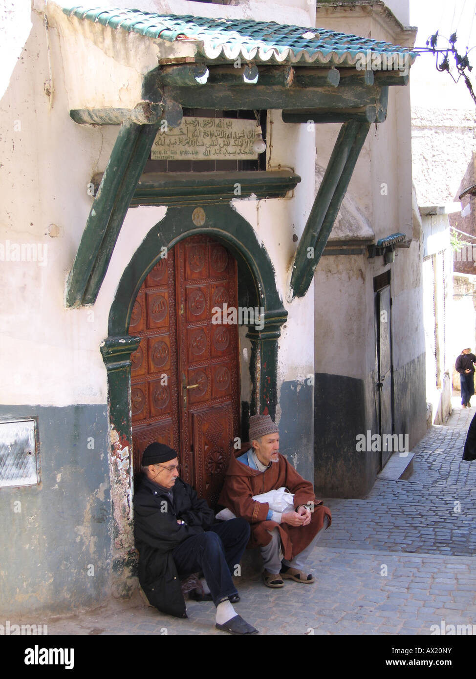 Vue sur la rue de casbah, vieux centre historique ville, Alger, Algérie ...
