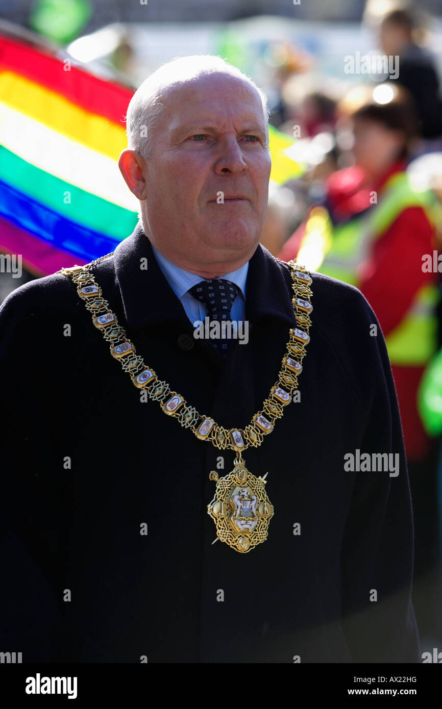 Avec le maire de belfast Banque de photographies et d’images à haute ...