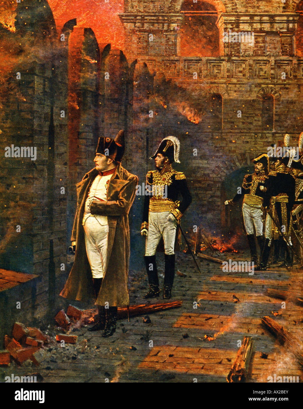 Napoleon moscow burning Banque de photographies et d’images à haute ...