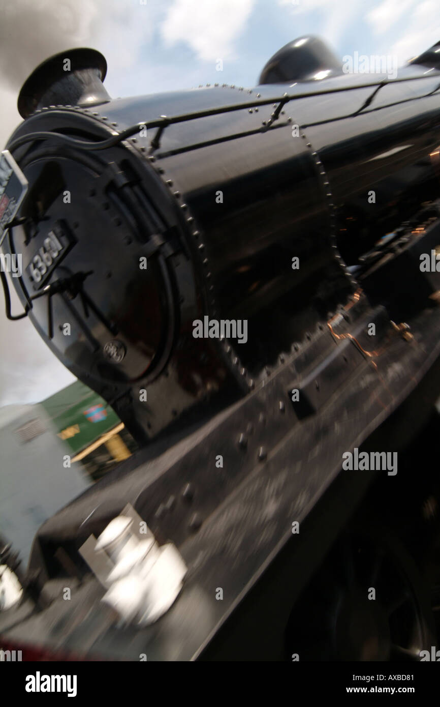 Train à vapeur de fumée de charbon flying scotsman célèbre transport ...