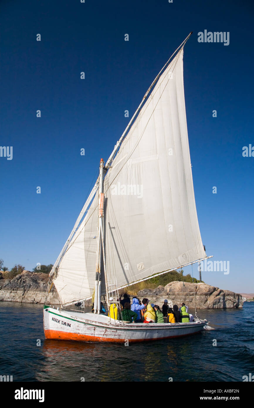 Bateau de felouque d'egypte sur le nil Banque de photographies et d ...