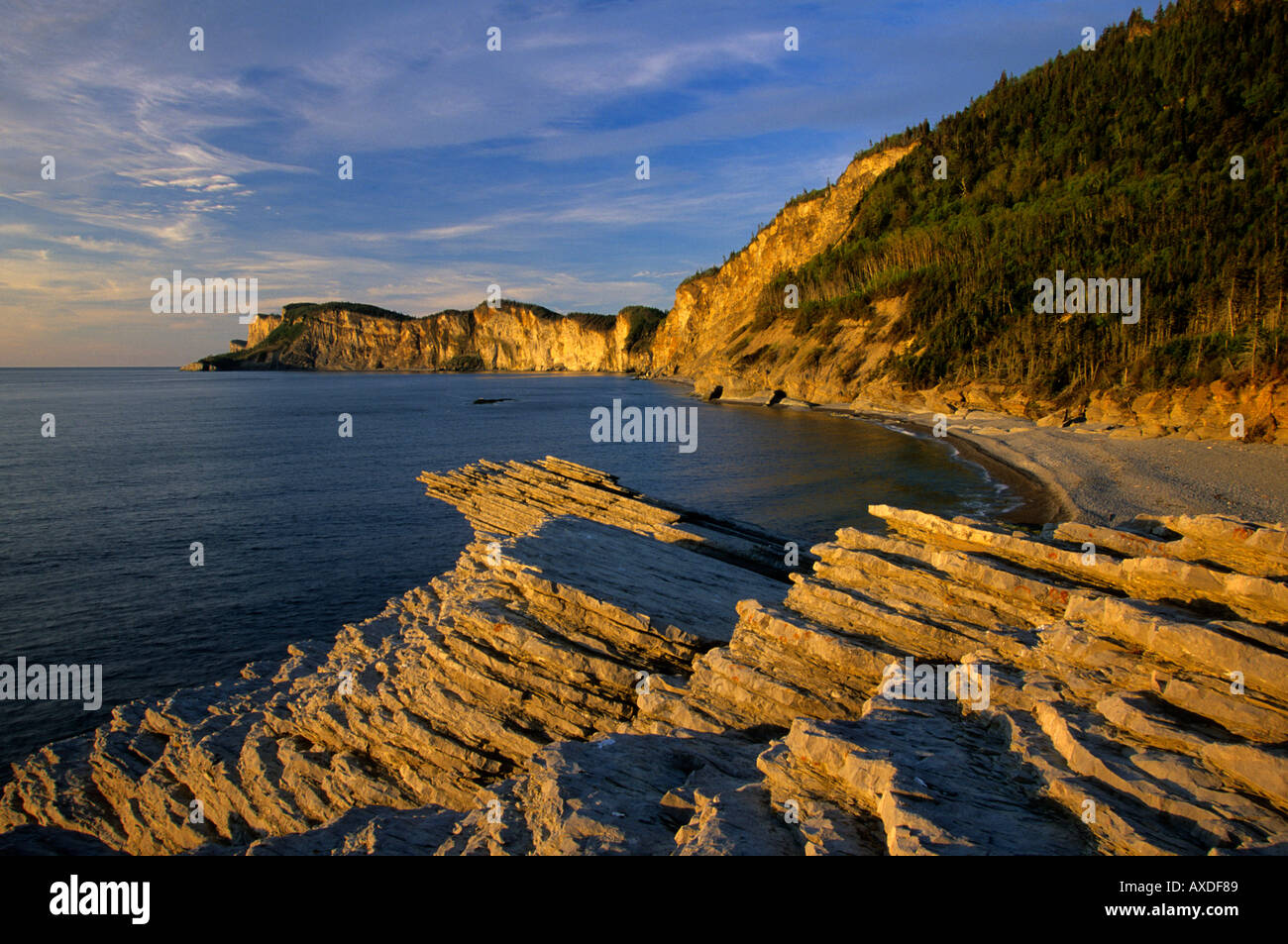 Le cap Bon Ami du parc national Forillon, Québec Canada Photo Stock - Alamy