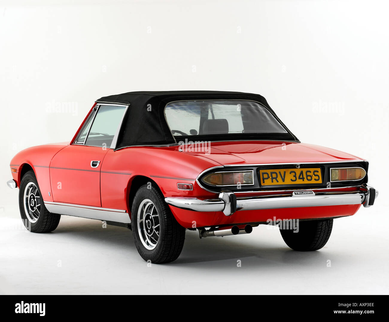 Red triumph stag car Banque de photographies et d’images à haute ...