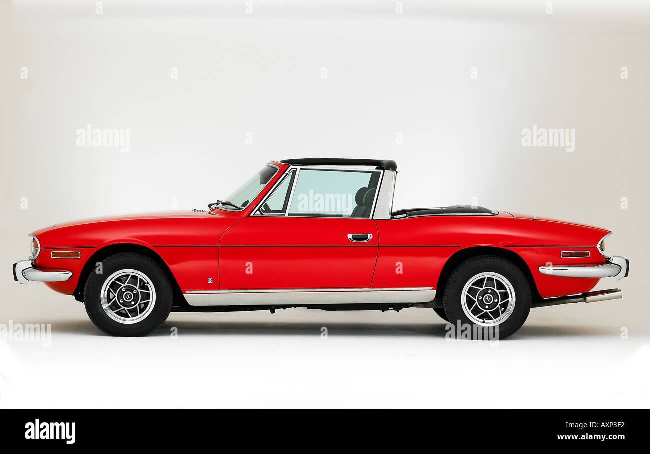 Red triumph stag car Banque de photographies et d’images à haute ...