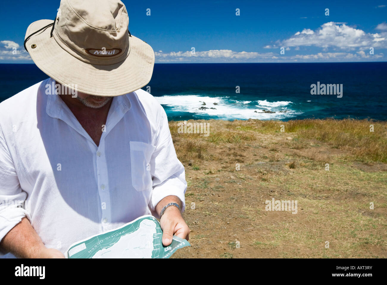 Mapa de la isla de pascua Banque de photographies et d’images à haute ...