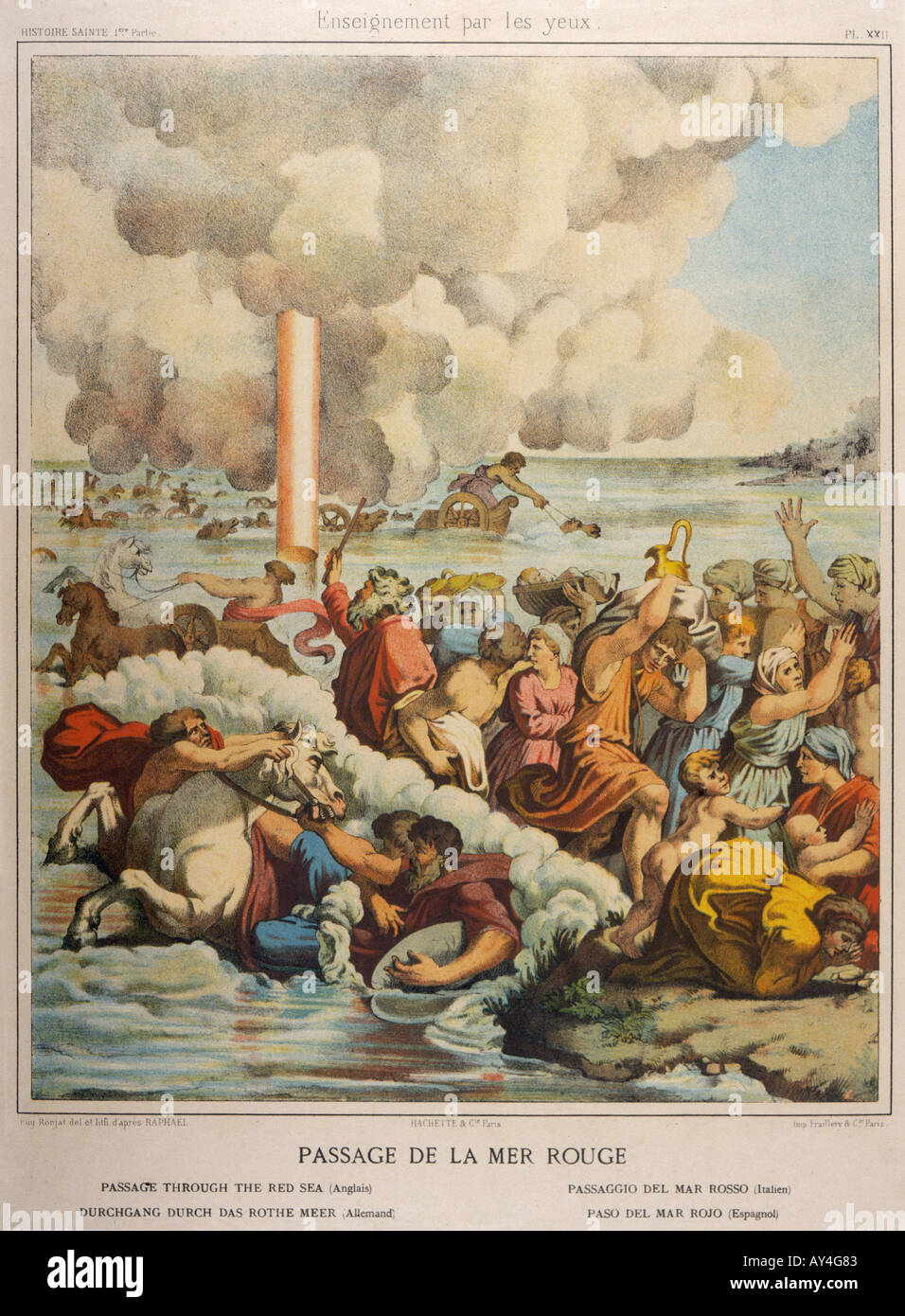 Moïse et le passage de la mer rouge Banque de photographies et d’images ...
