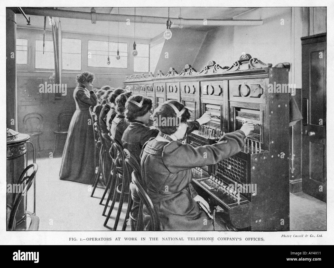 Historical telephone exchange Banque de photographies et d’images à ...
