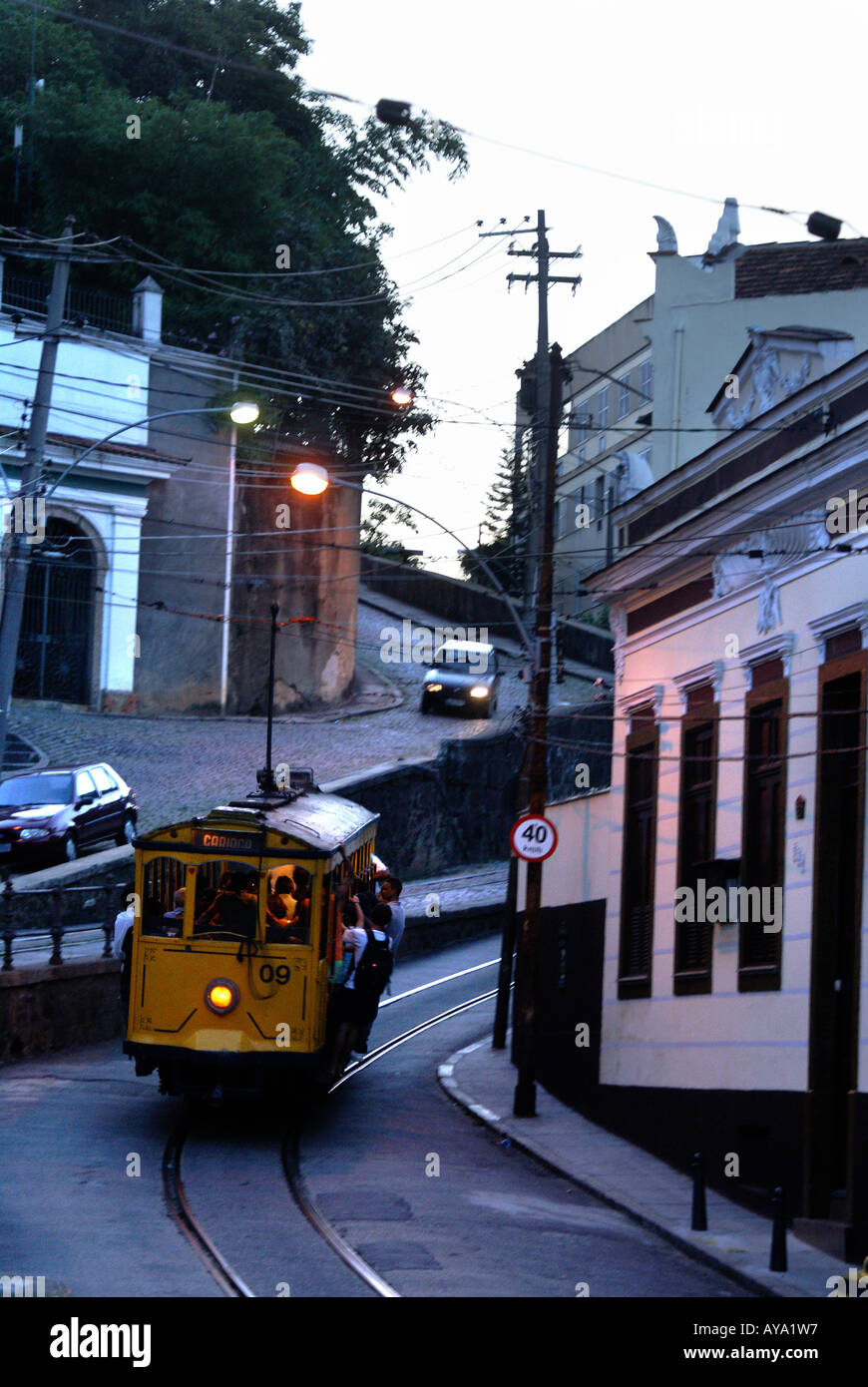 Tram ou tramway rio de janeiro Banque de photographies et d’images à ...