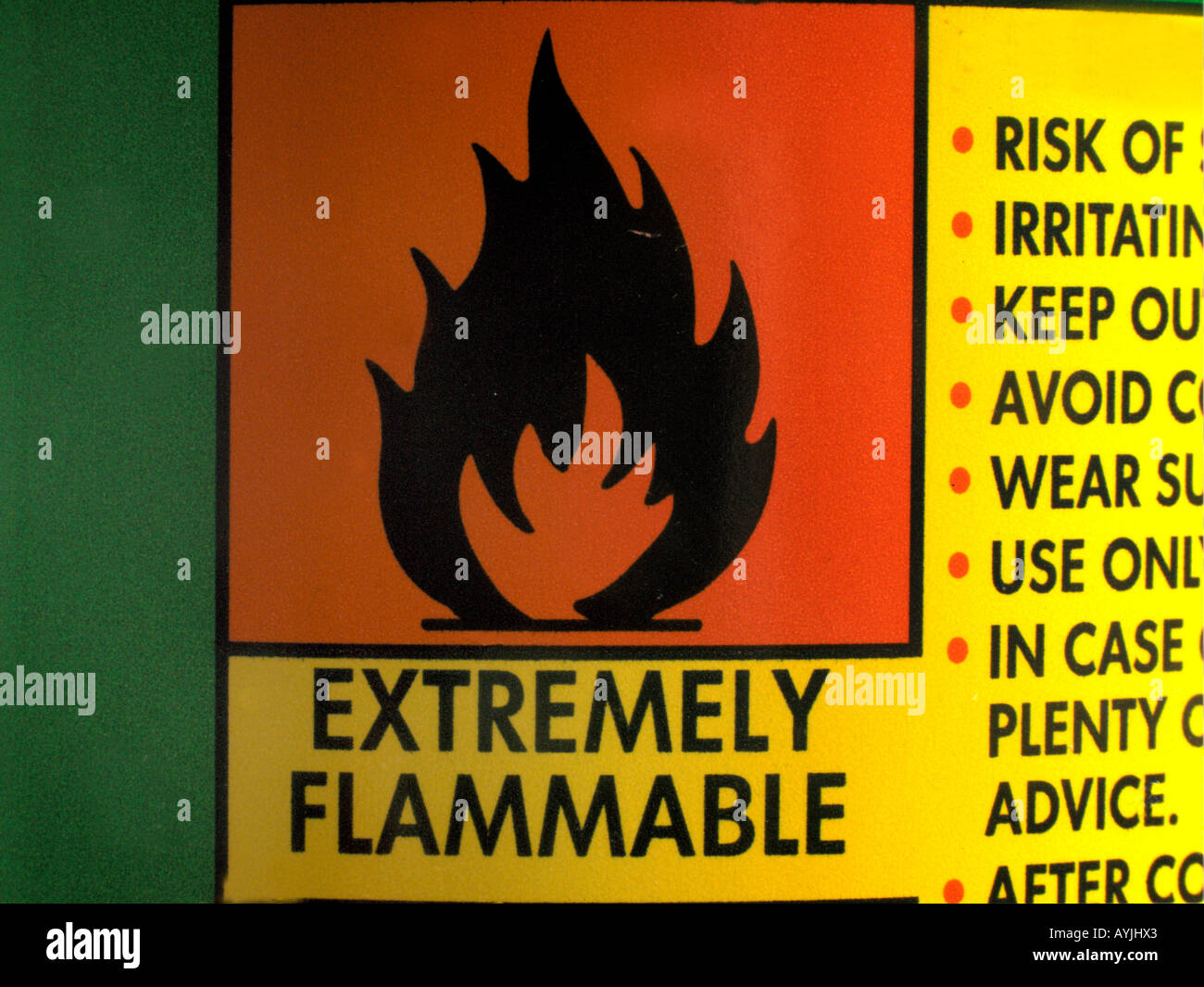 Panneau inflammable Banque de photographies et d’images à haute ...