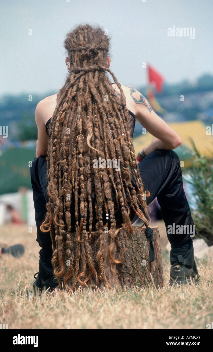 Dreadlocks glastonbury festival Banque de photographies et d’images à ...