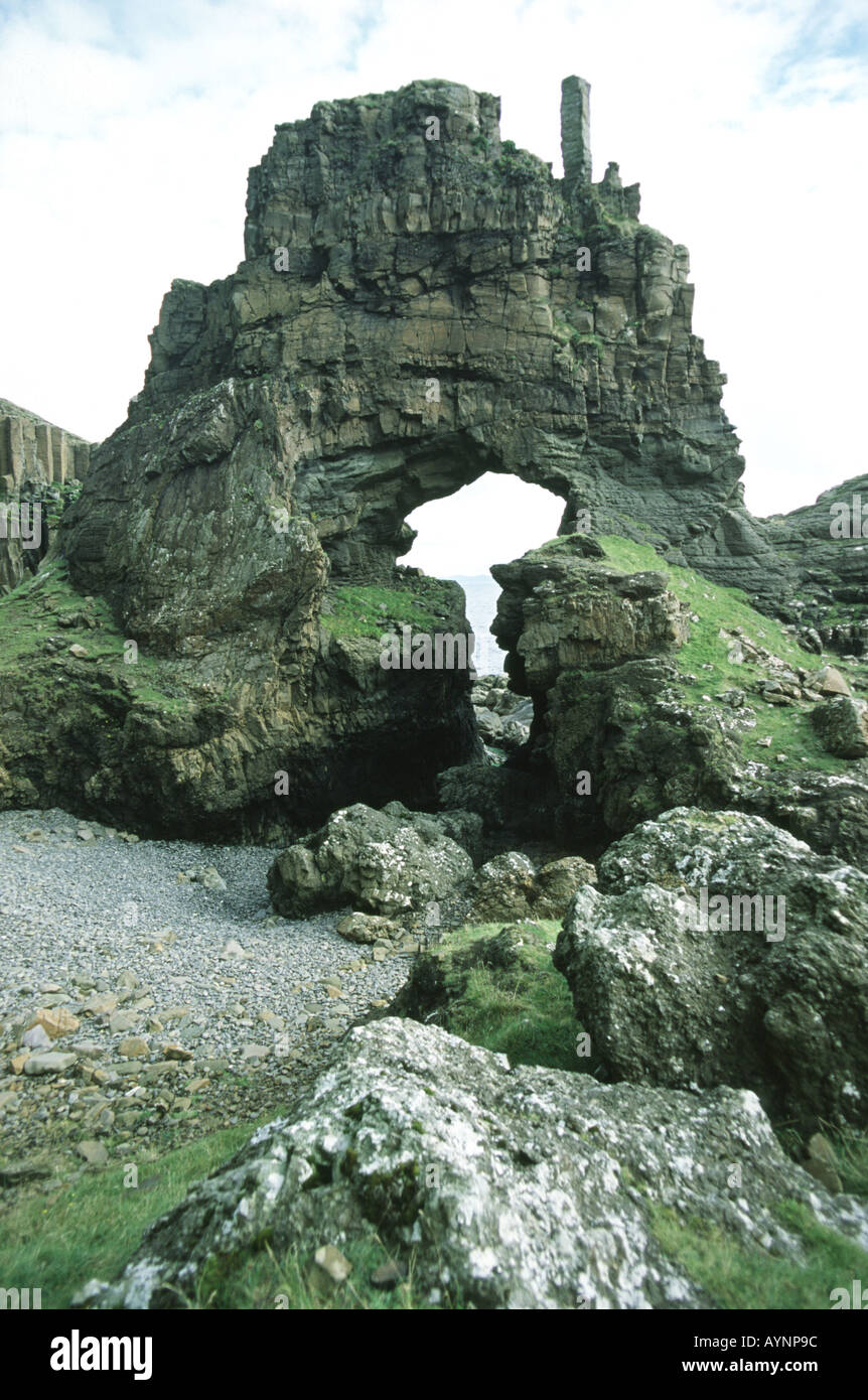 Carsaig arches mull hebrides scotland Banque de photographies et d ...